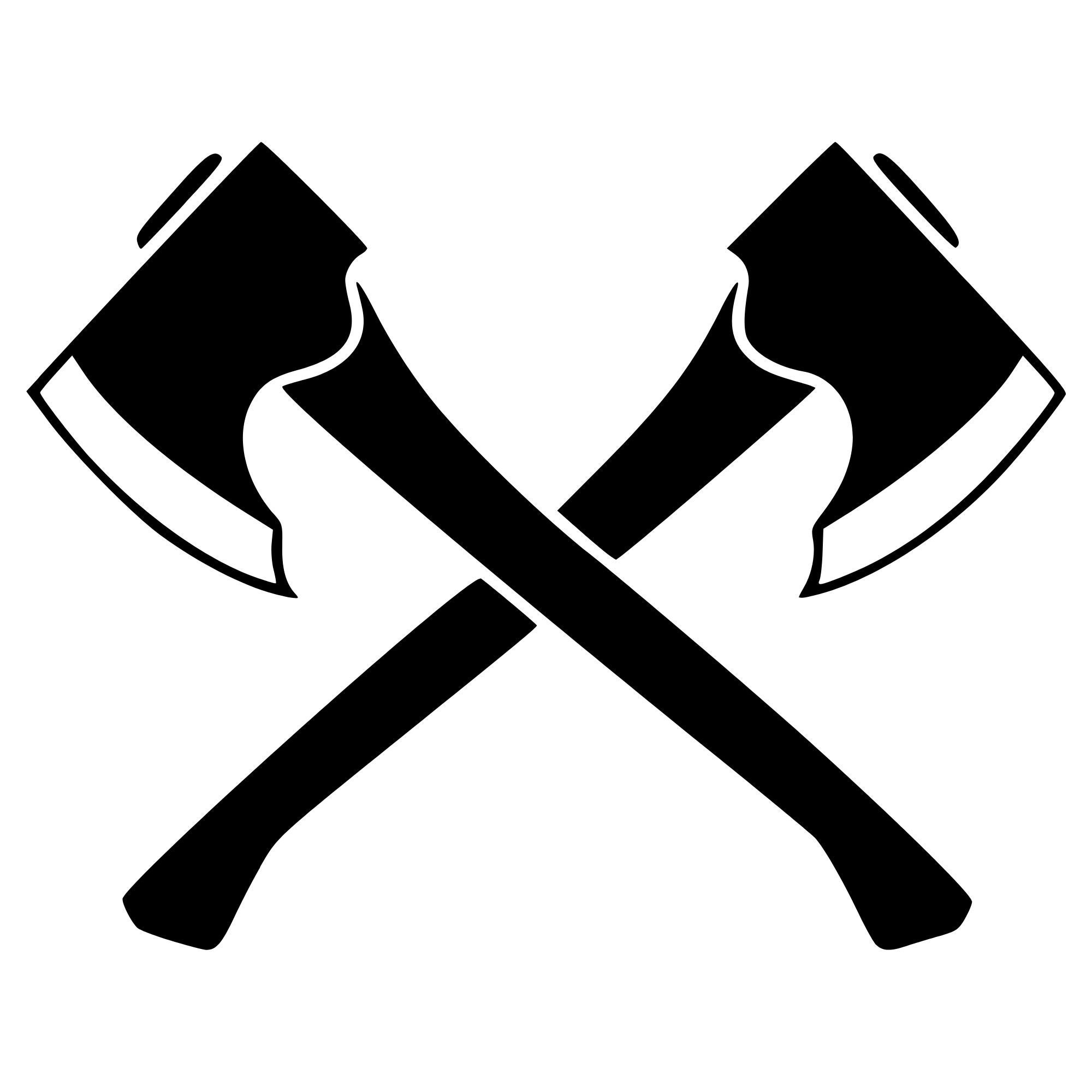 Double Axe Art Svg Dxf Eps Png Instant Digital Download - Etsy