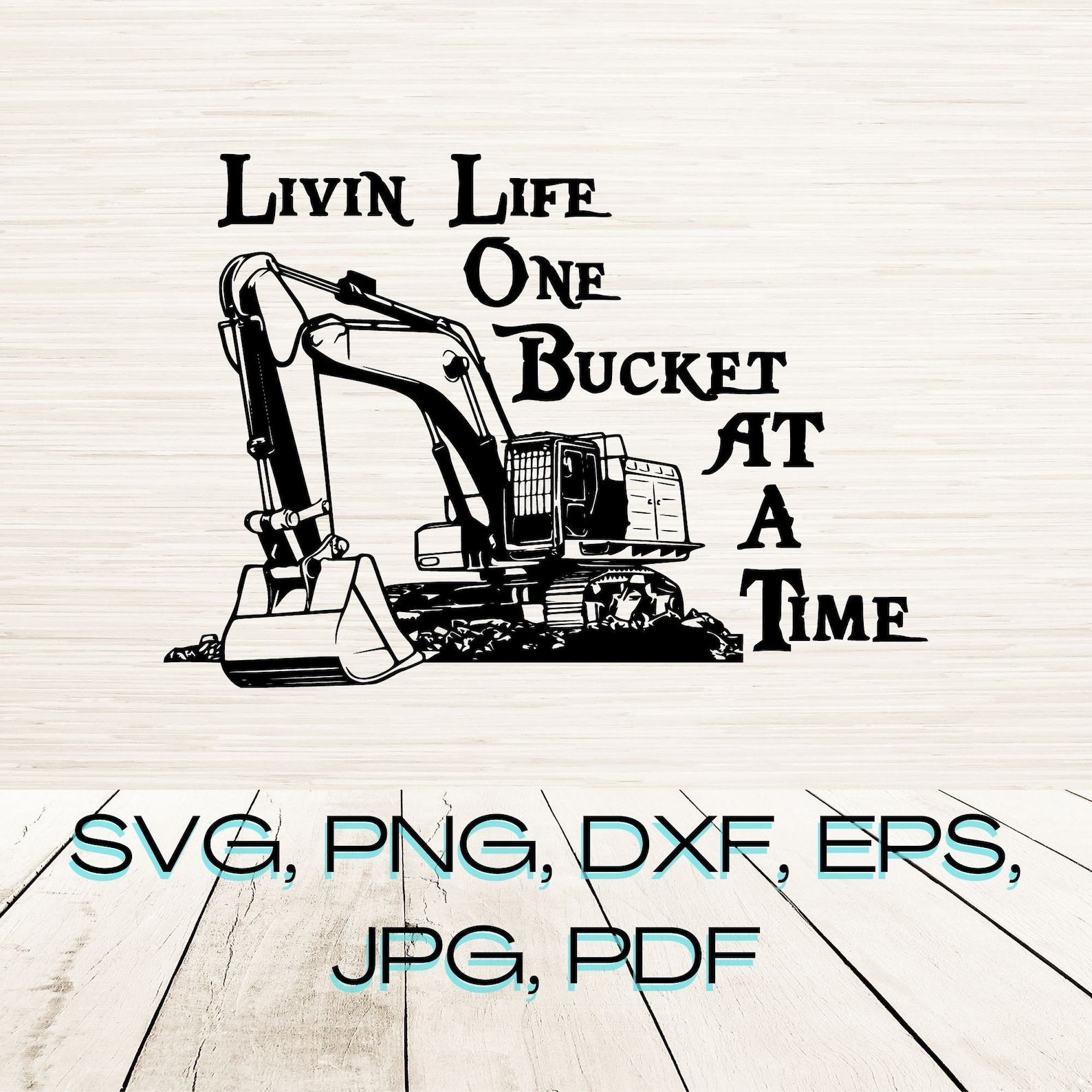 Bagger SVG | Bagger Clipart | Bagger Cricut | Bagger Cut Datei | Bau ...