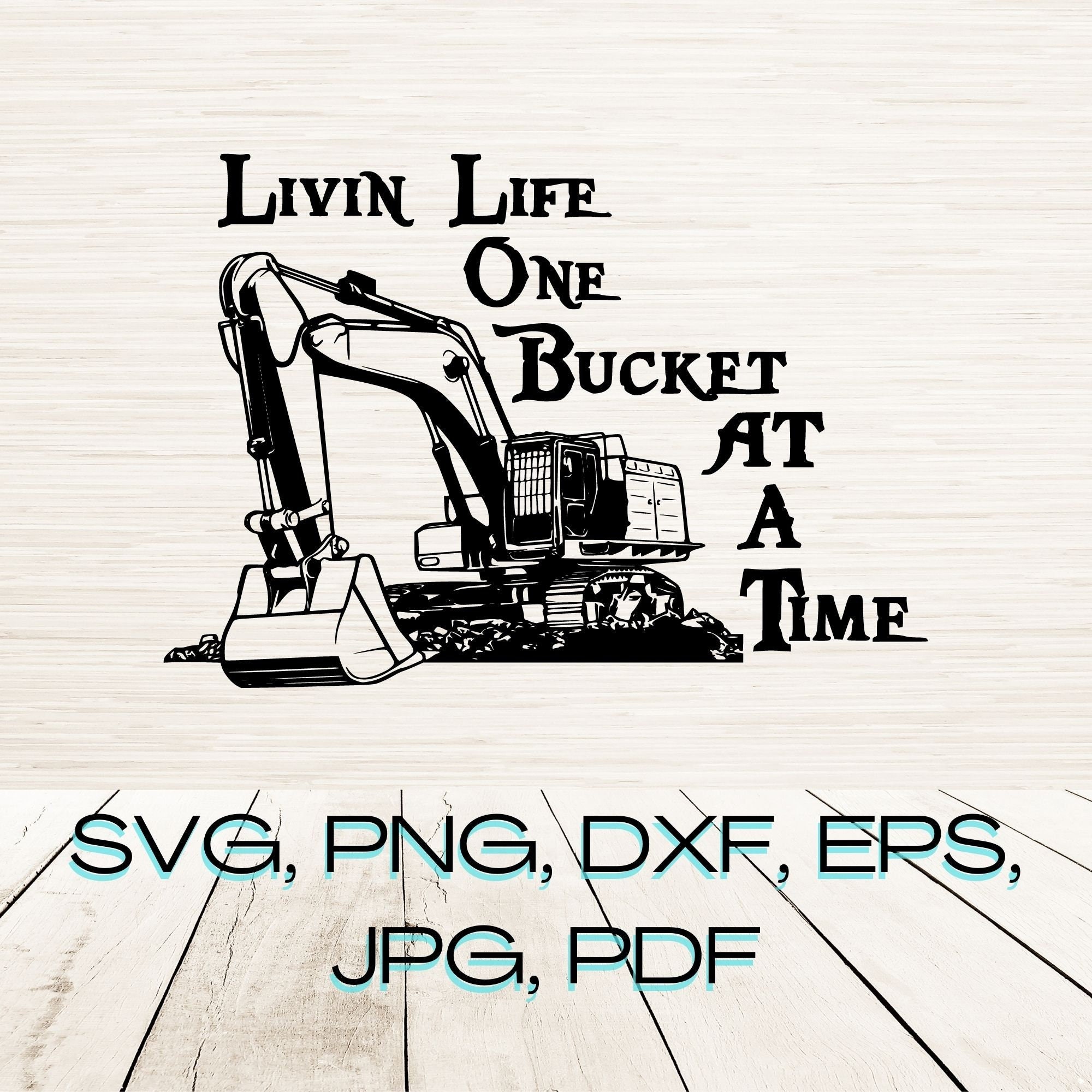 Excavator Svg | Excavator Clipart | Excavator Cricut | Excavator Cut ...
