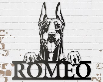 Doberman Metal Sign - Etsy