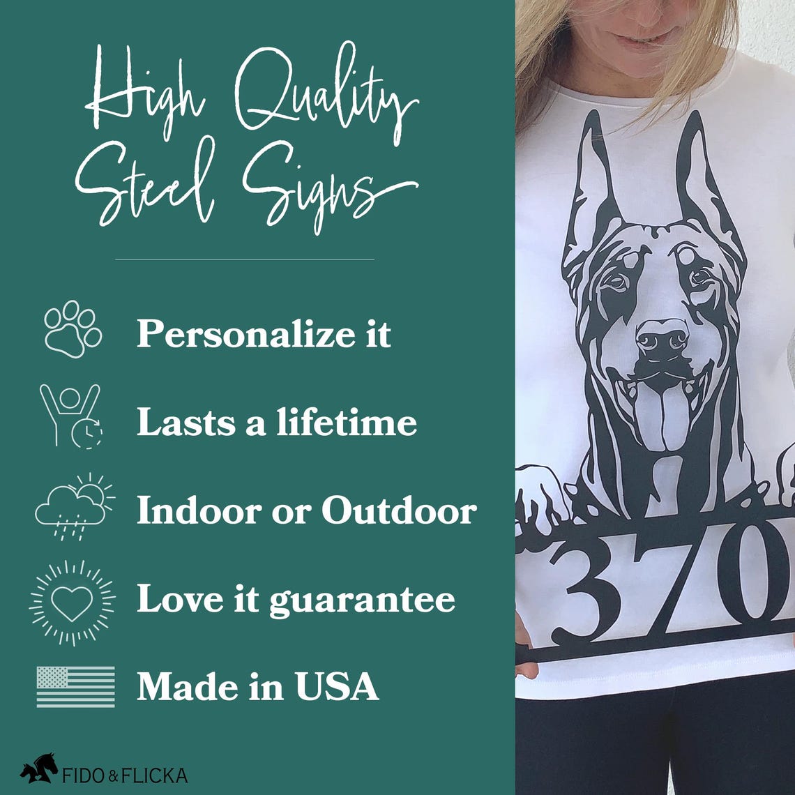 Personalized German Shepherd Sign, German Shepherd Metal Wall Art ...