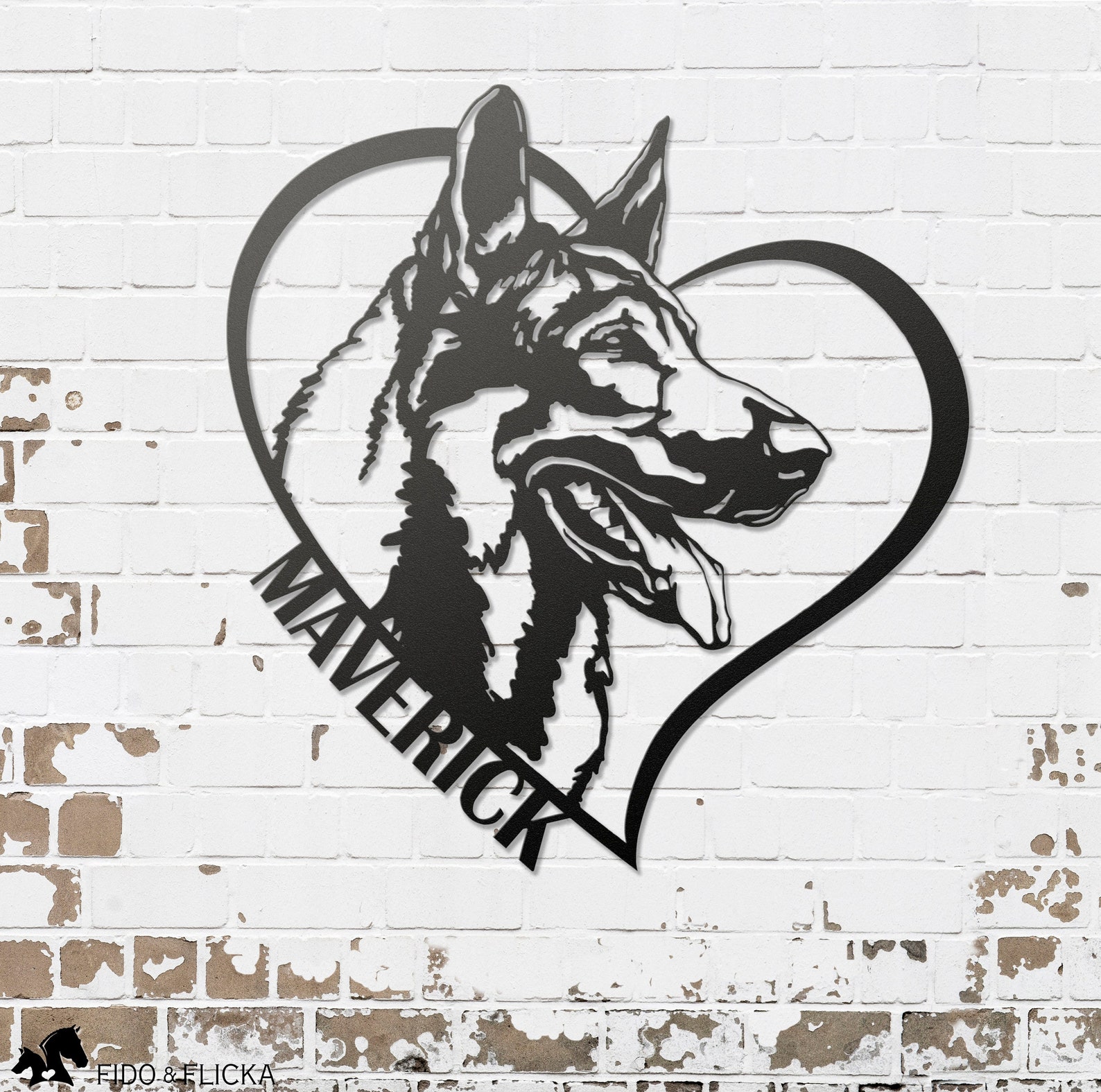 Personalized German Shepherd Sign, German Shepherd Metal Wall Art ...