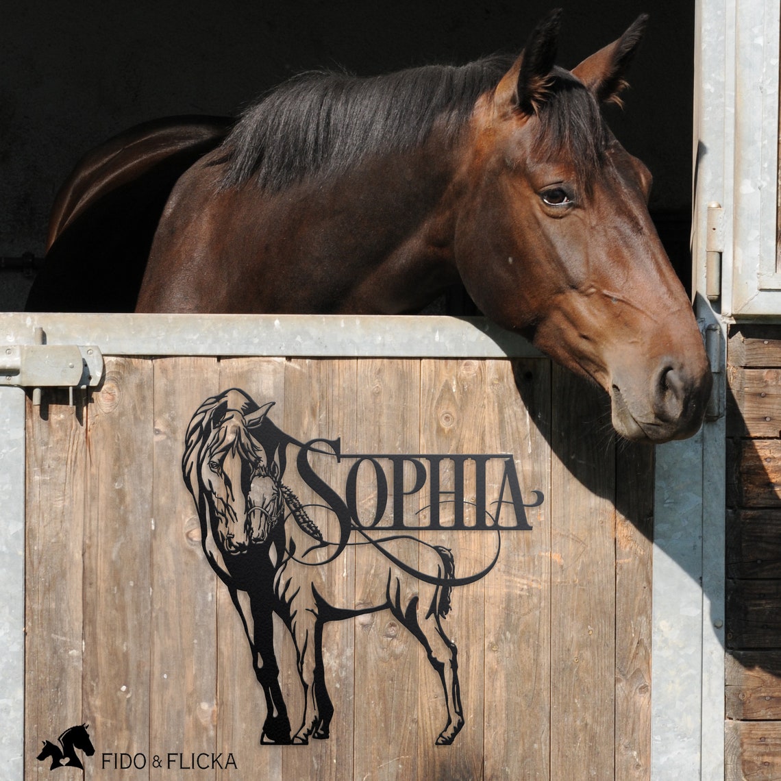 Horse Farm Personalized Metal Sign, for Stables & Ranches, or Horse ...