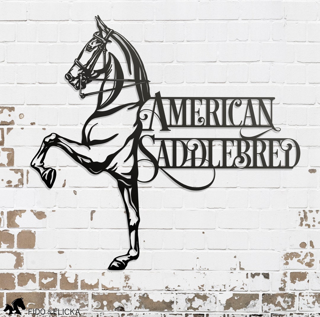 American Saddlebred Personalized Metal Wall Sign - Etsy
