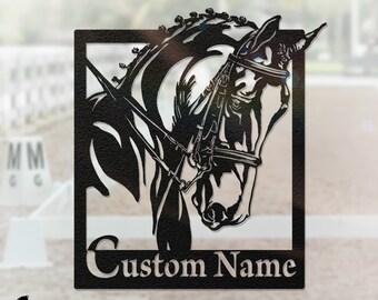 Large Metal Horse Silhouette - Etsy