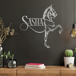 Personalized American Saddlebred Horse Metal Wall Sign - Etsy