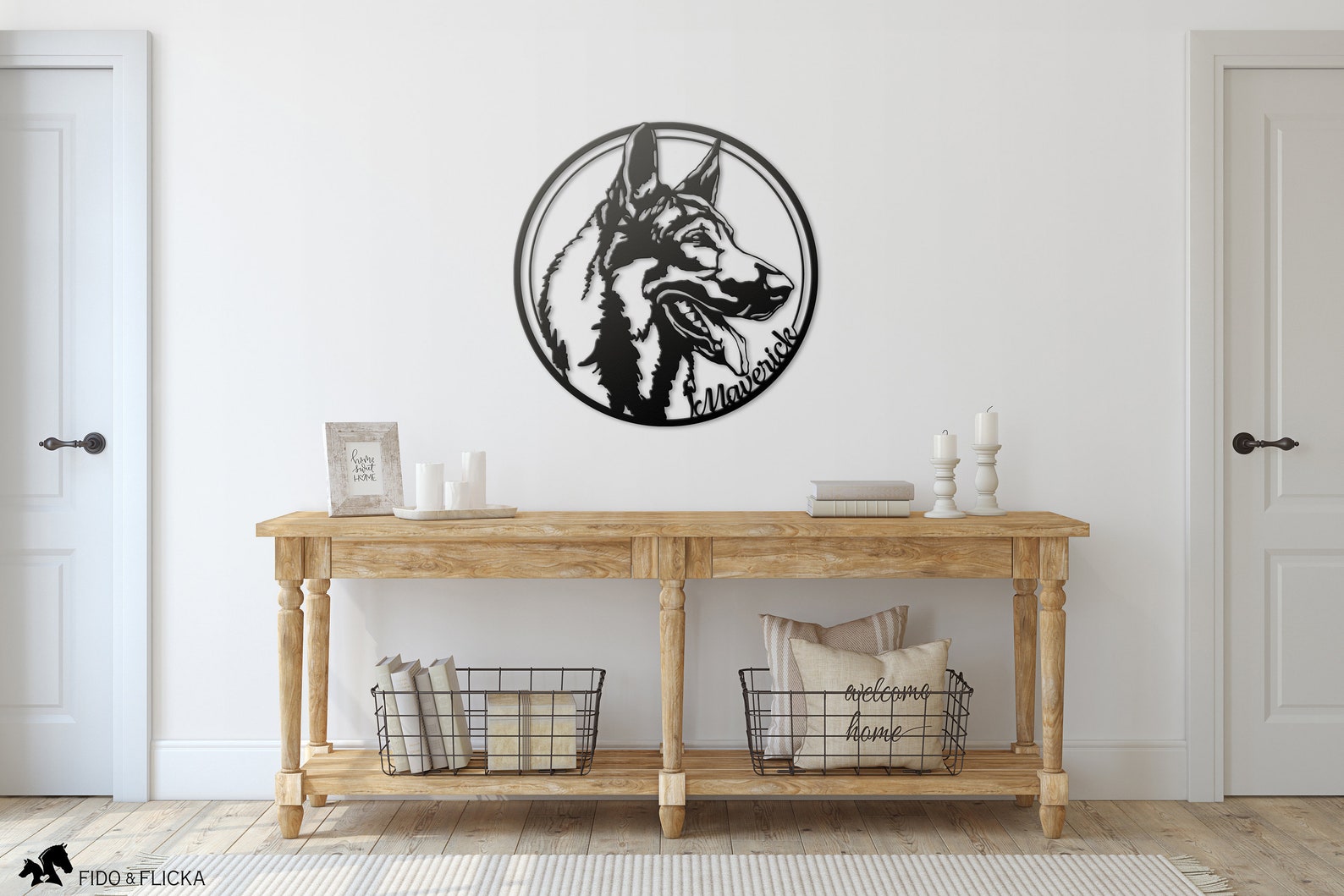 Personalized German Shepherd Sign, German Shepherd Metal Wall Art ...