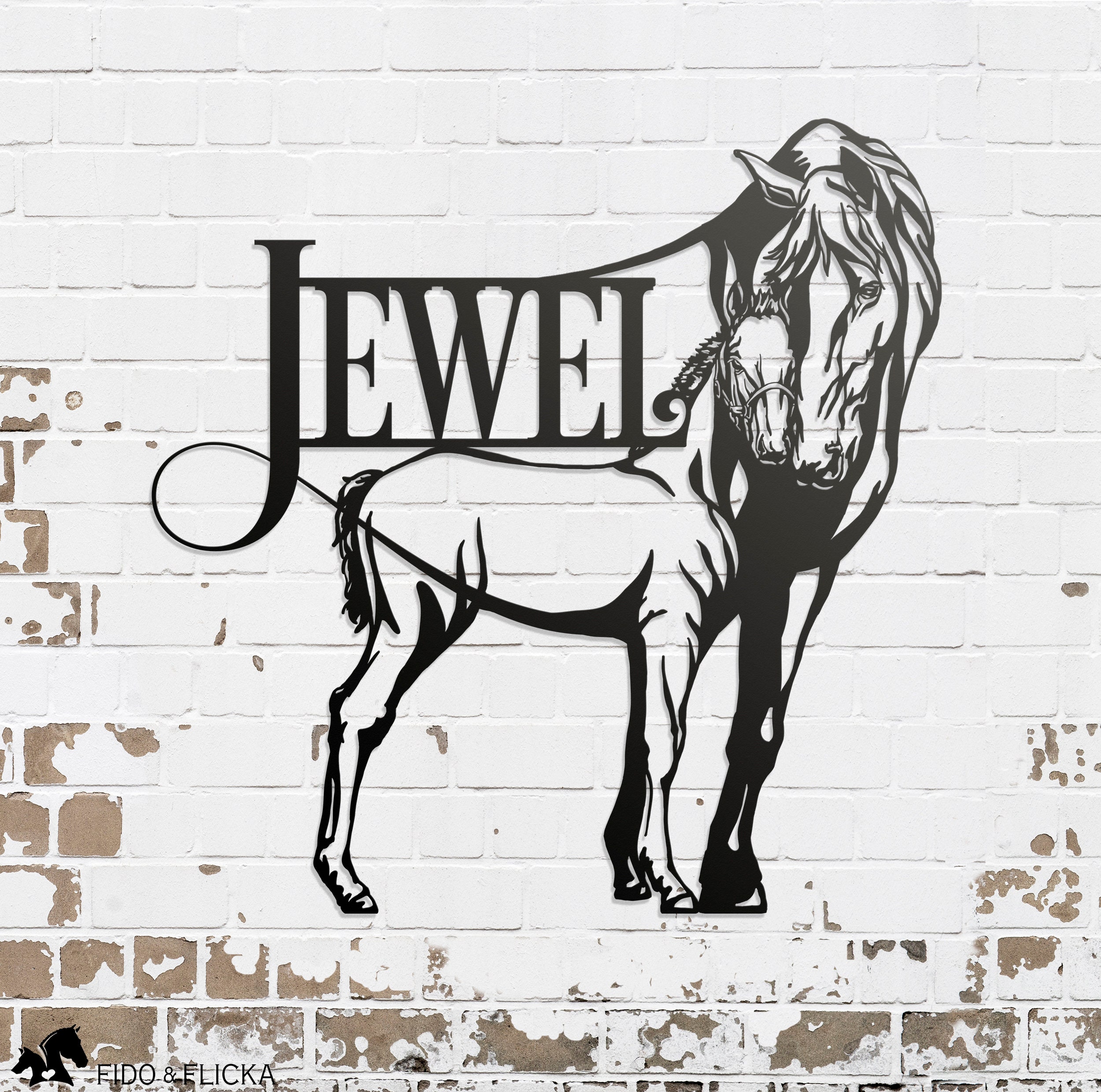 Horse Farm Personalized Metal Sign, for Stables & Ranches, or Horse ...