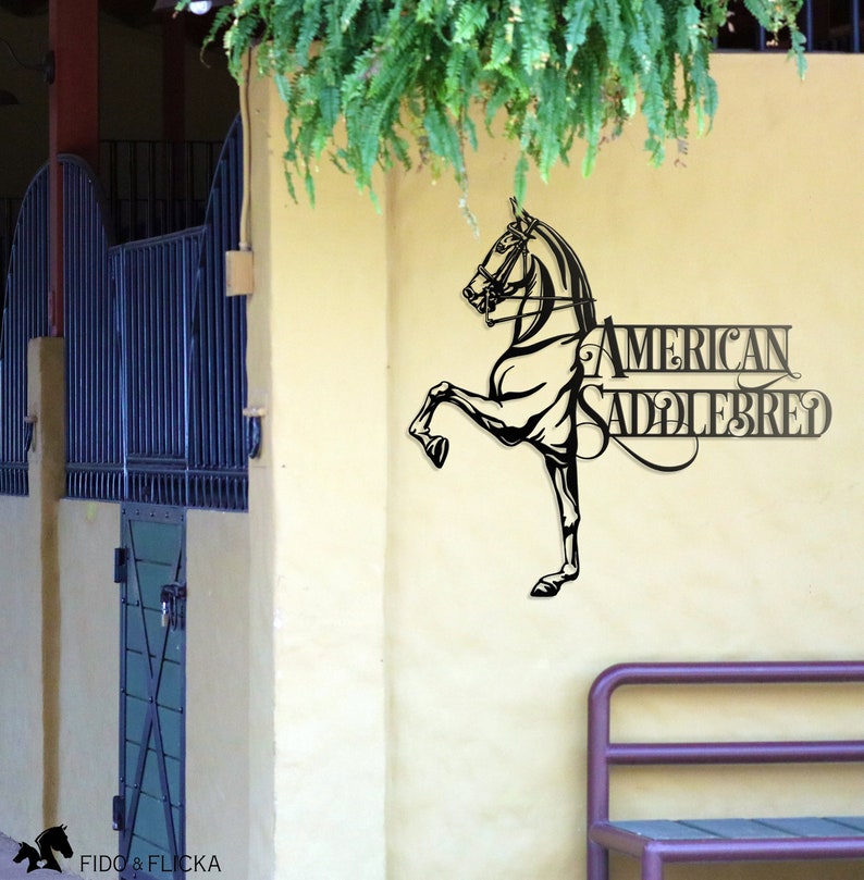 American Saddlebred Personalized Metal Wall Sign - Etsy