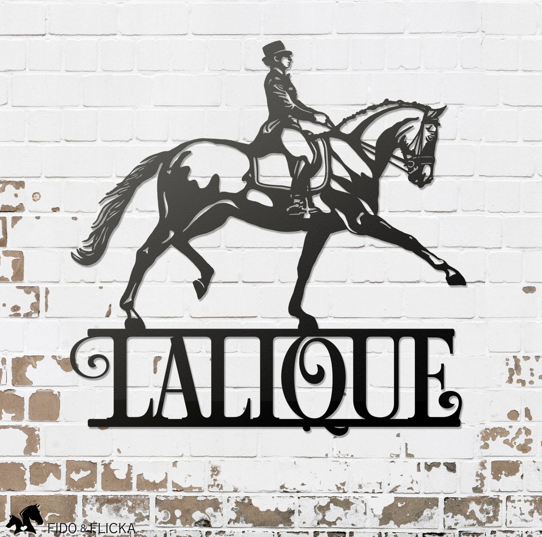 Dressage Horse, Extended Trot, Custom Metal Sign, Equestrian Gift ...