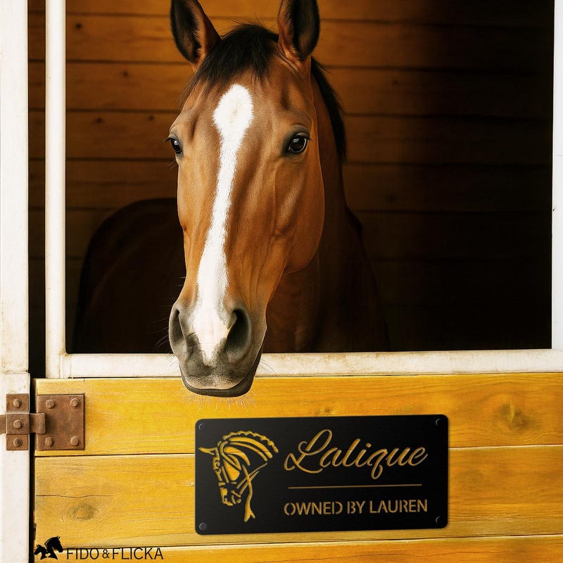 Stall Name Plate - Etsy