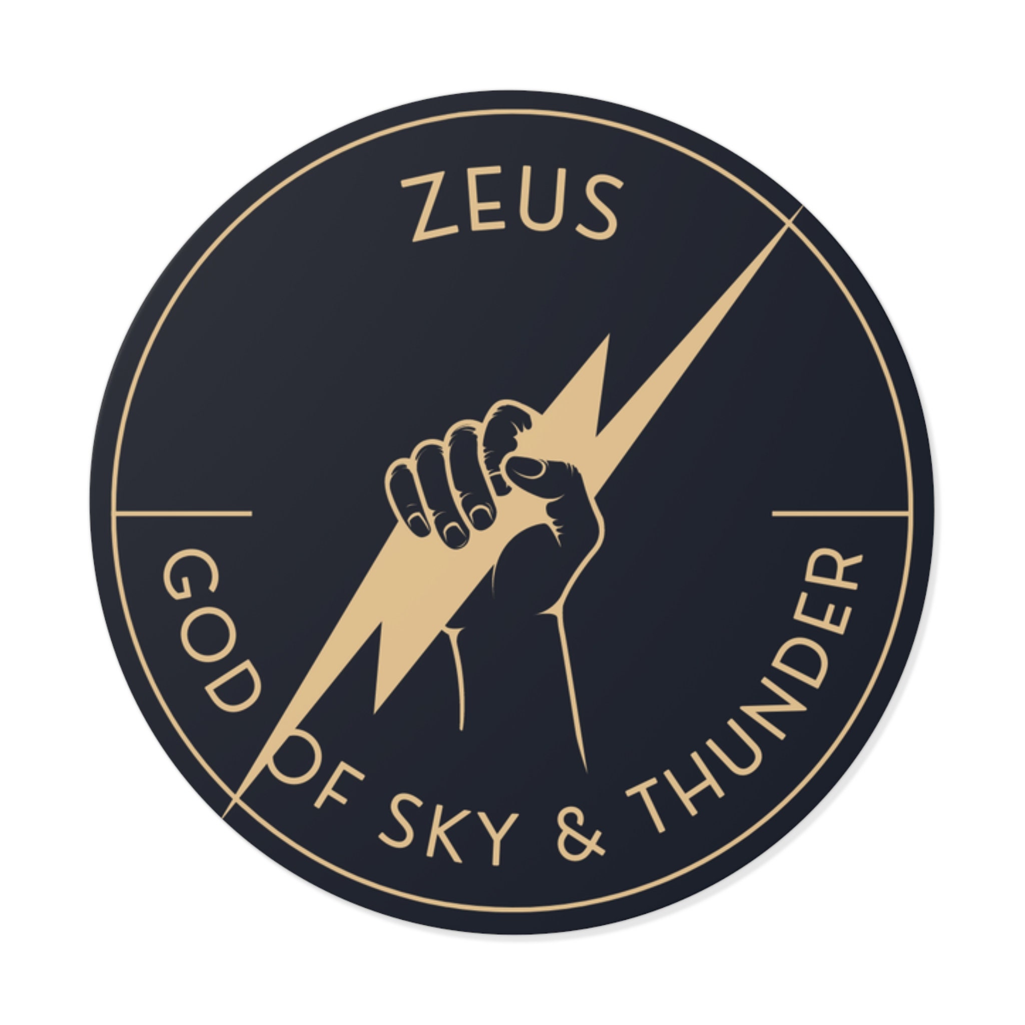 Zeus Sticker - God of the Sky and Thunder - Vinyl Sticker - Etsy
