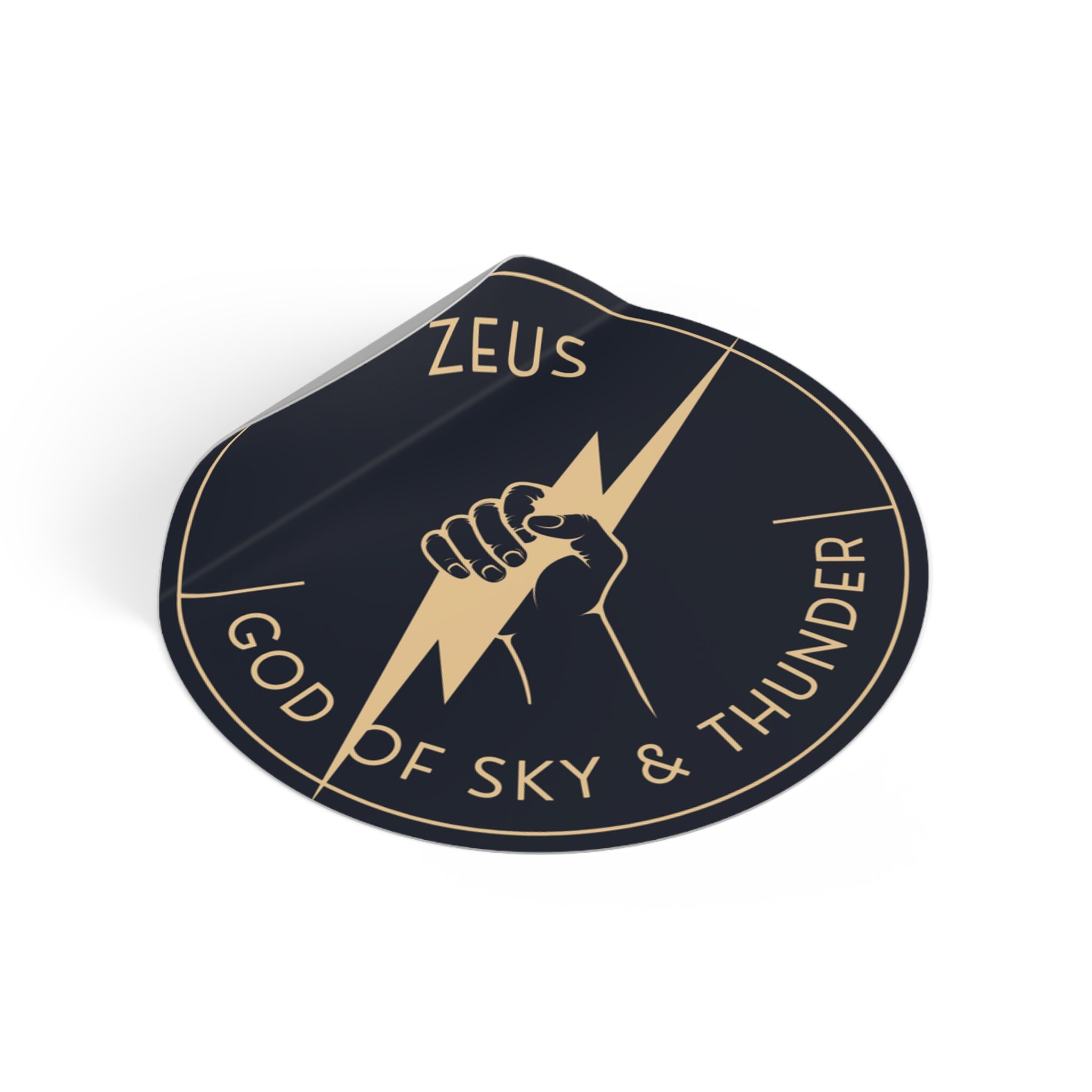 Zeus Sticker - God of the Sky and Thunder - Vinyl Sticker - Etsy