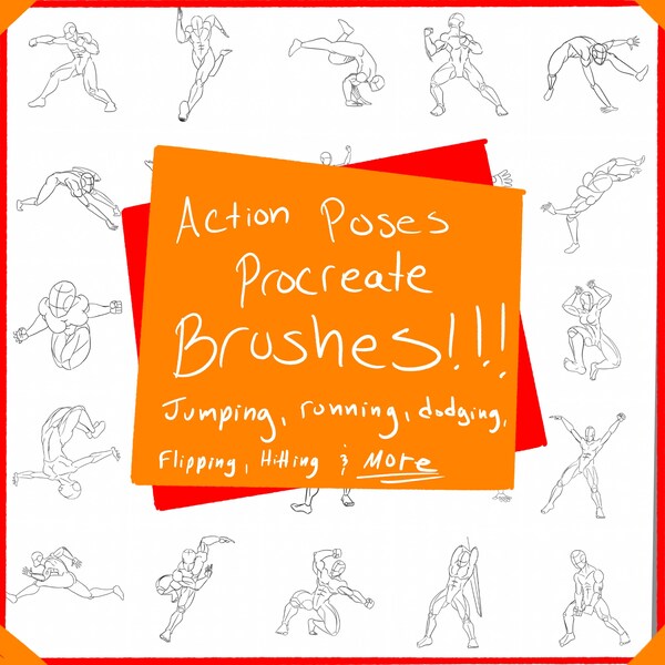 Action Pose Procreate - Etsy