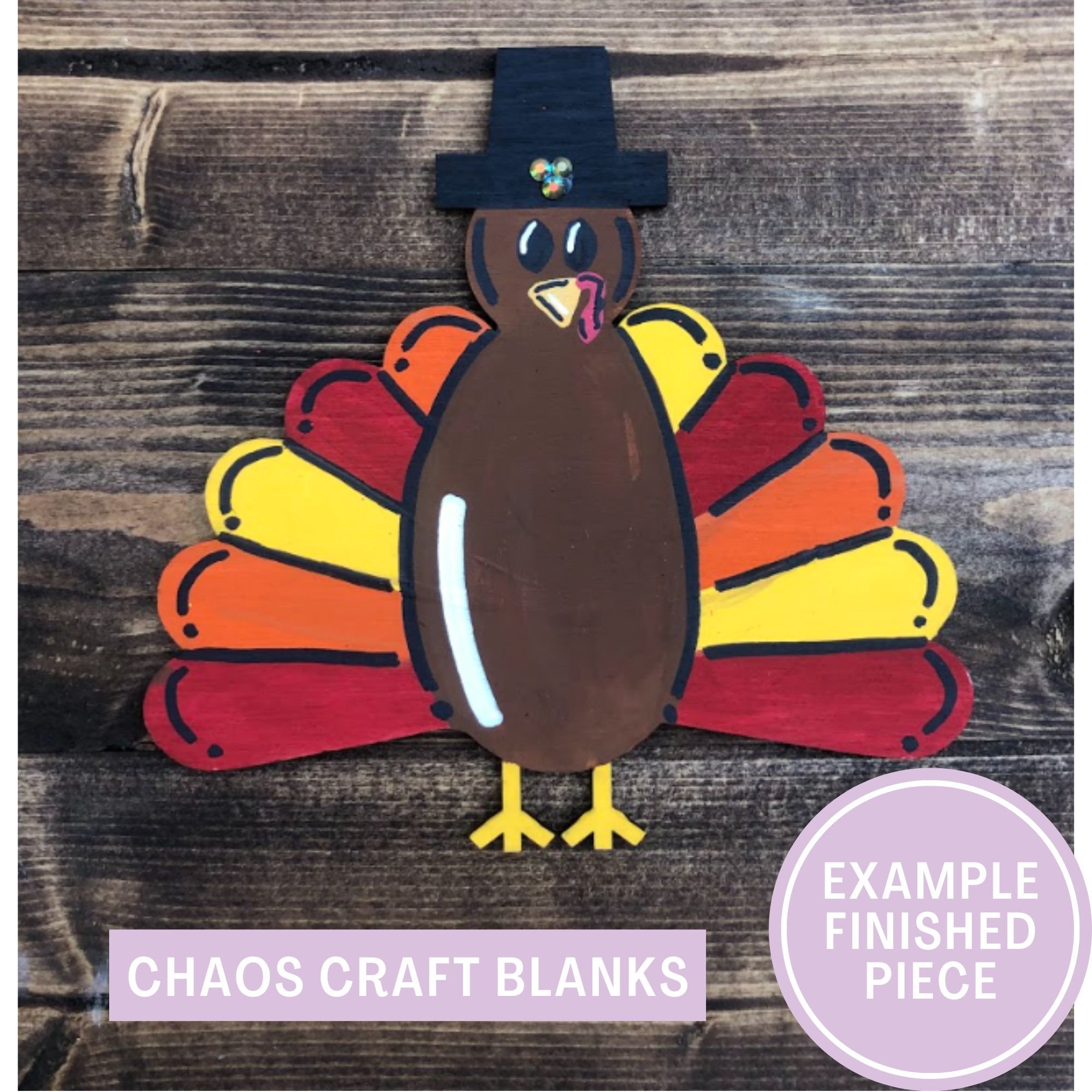 Wood Turkey Cutout Unfinished Wood Turkey Blank Turkey Laser - Etsy