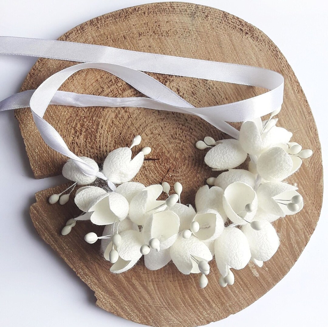Floral Head Wreath for Elegant Ceremony, Spring Freesia Accessories for ...