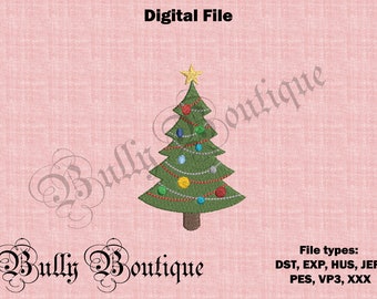 Christmas Tree Machine Embroidery Design File - Etsy