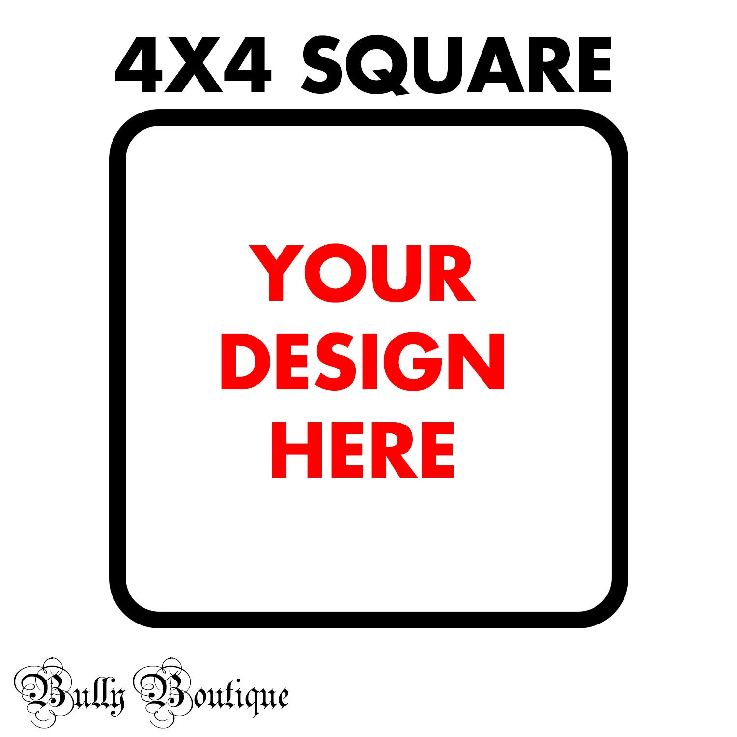 Custom 4x4 Square Digital Embroidery Patch File - Etsy