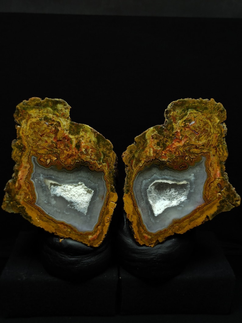 Large Crystal Geode, Big Banded Agate, Large Meditation Geode, Healing ...