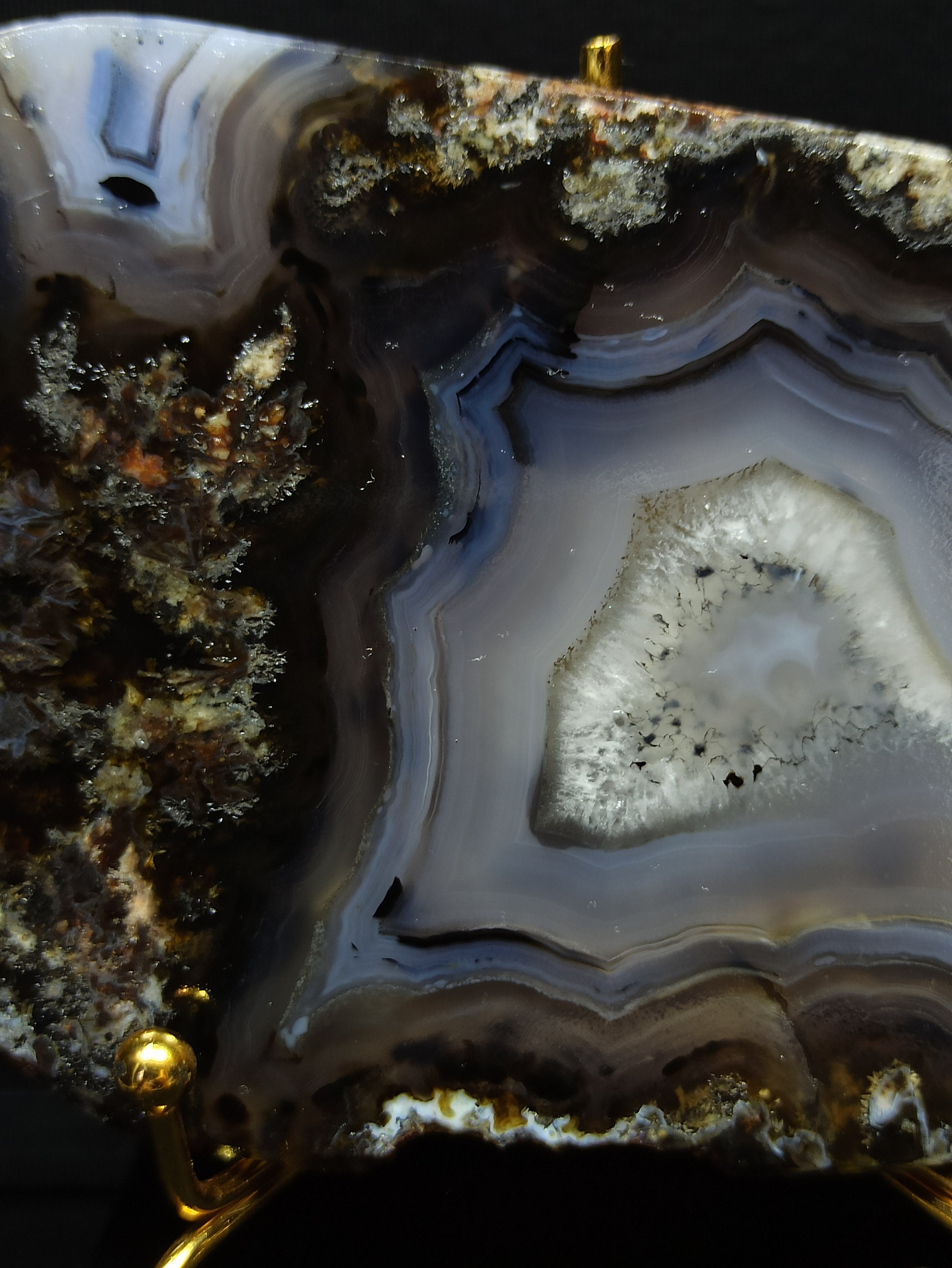 Blue Banded and Crystal Agate Slab Irıs Agate Slice Polished - Etsy