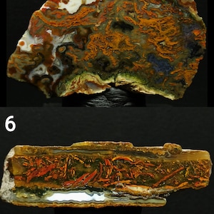 Natural Raw Agate, Moss and Flower Agate, 18 Pieces Agate, Dendritic ...