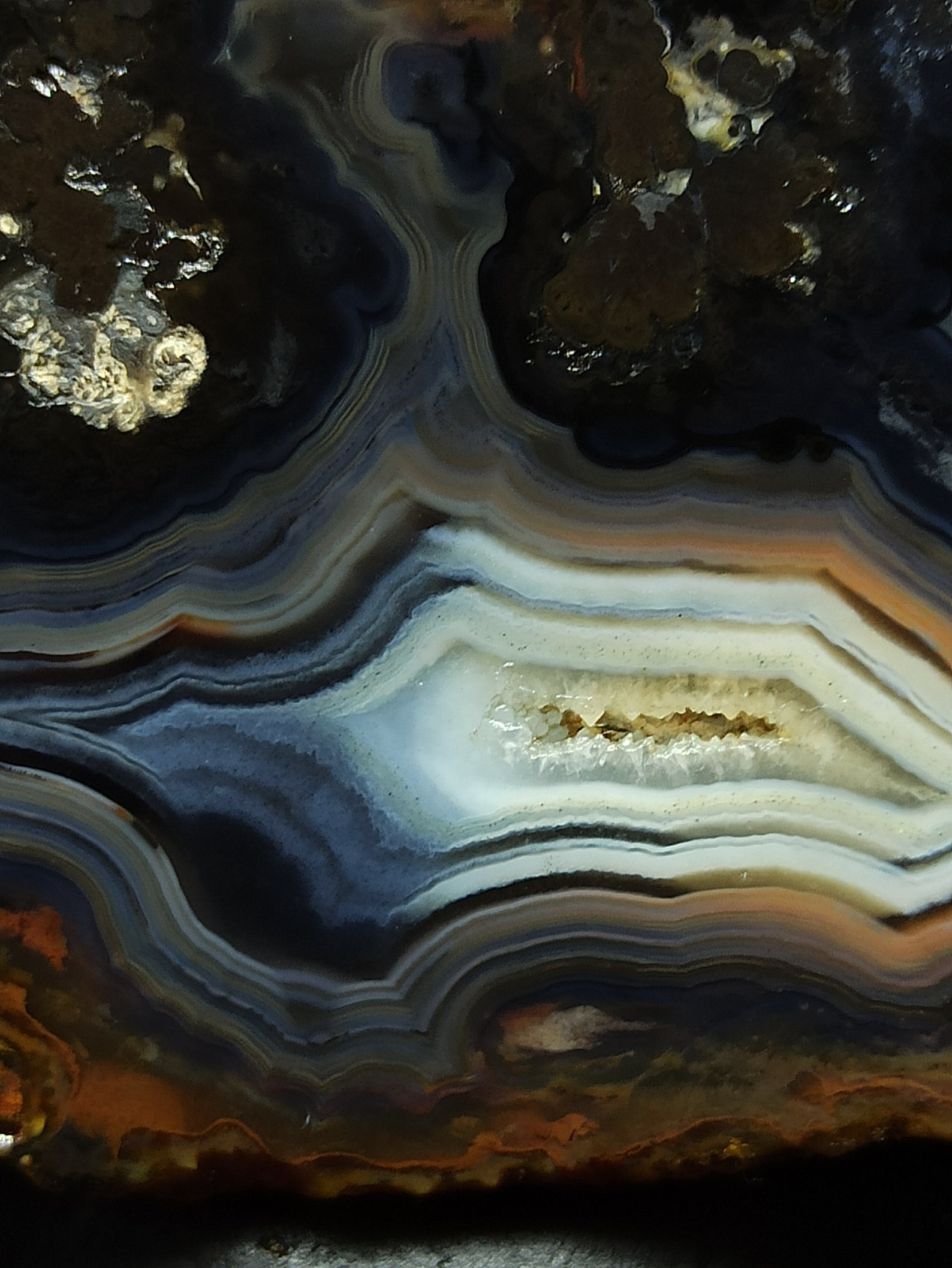 Blue Crystal Banded and White Geode Agate, Red Banded Agate, Turkish ...