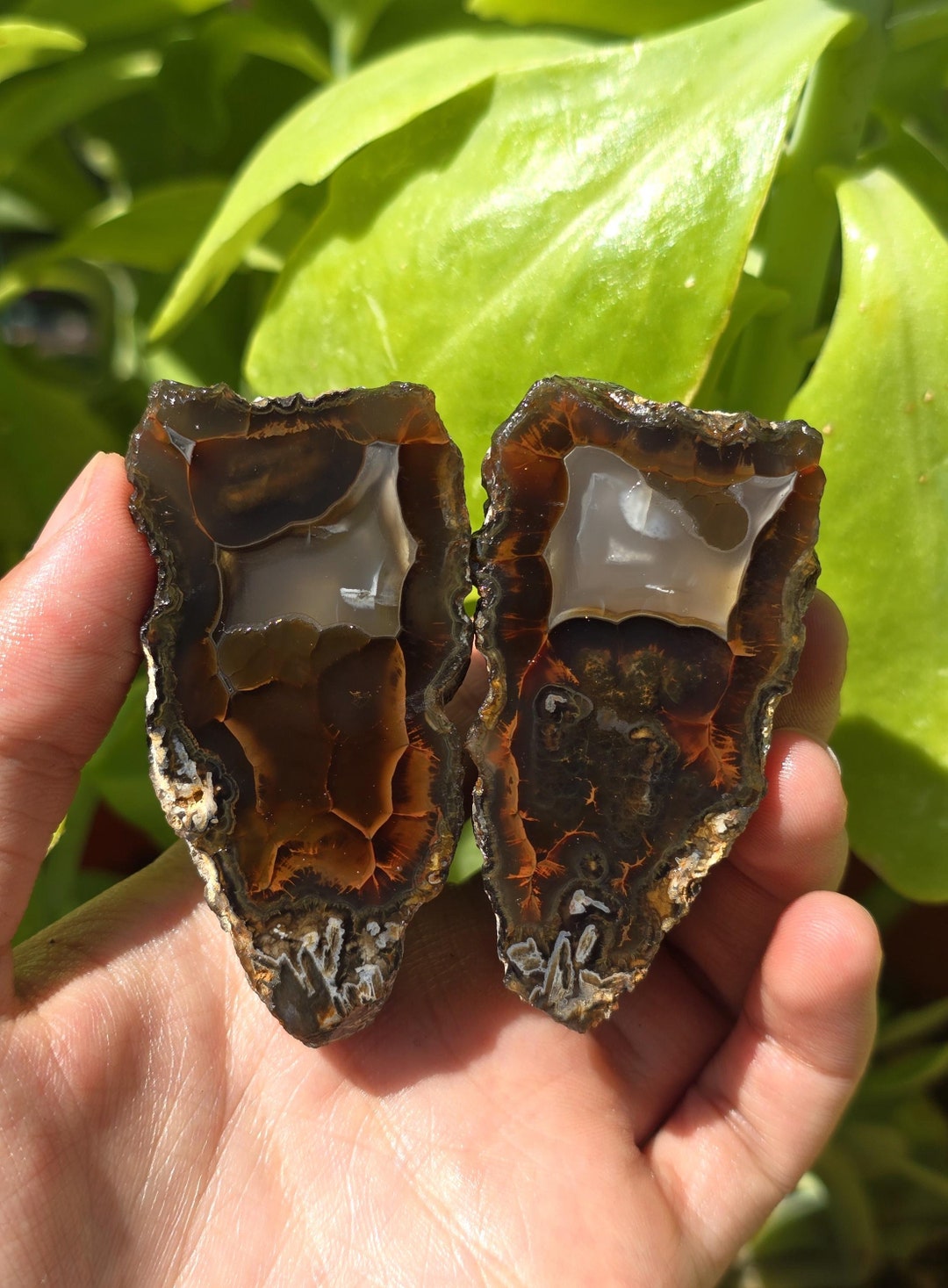 Red Banded and Crystal Agate, Metaphysical Crystals, Polished Agate ...