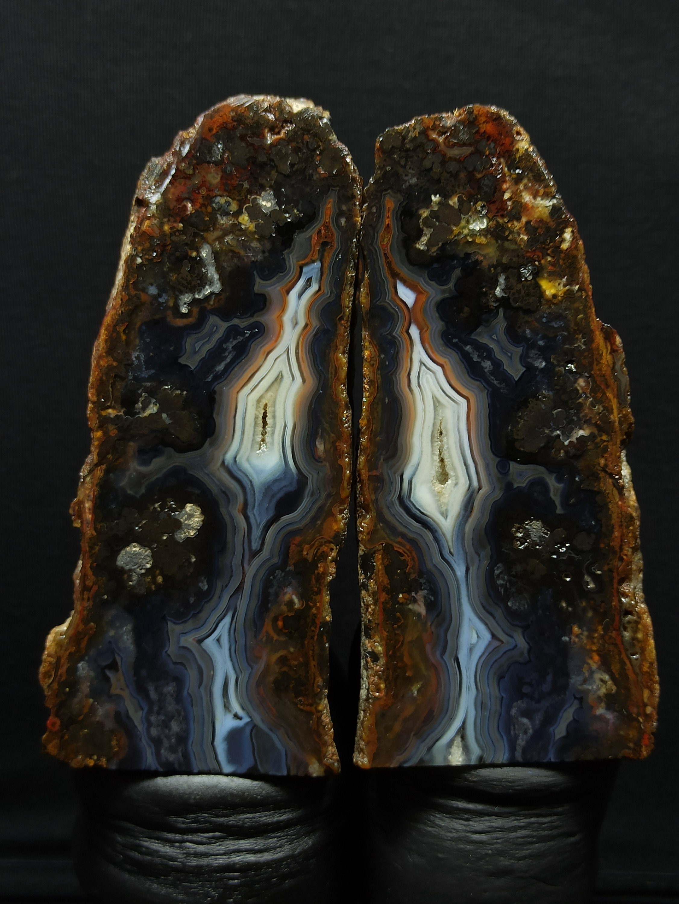 Blue Crystal Banded and White Geode Agate, Red Banded Agate, Turkish ...