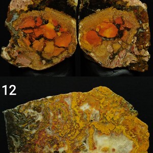 Natural Raw Agate, Moss and Flower Agate, 18 Pieces Agate, Dendritic ...