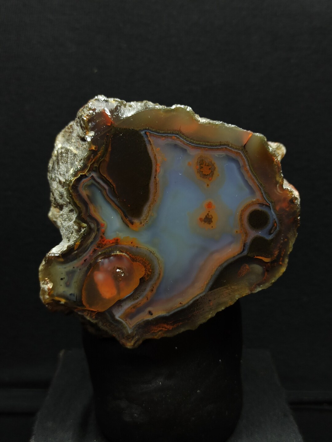 Fish View Agate, Blue and Red Banded Agate, Geode Agate, Turkish Agate ...
