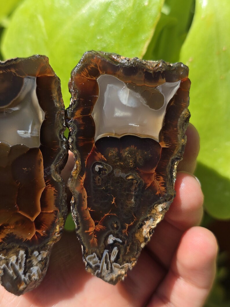 Red Banded and Crystal Agate, Metaphysical Crystals, Polished Agate ...