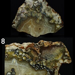 Natural Raw Agate, Moss and Flower Agate, 18 Pieces Agate, Dendritic ...