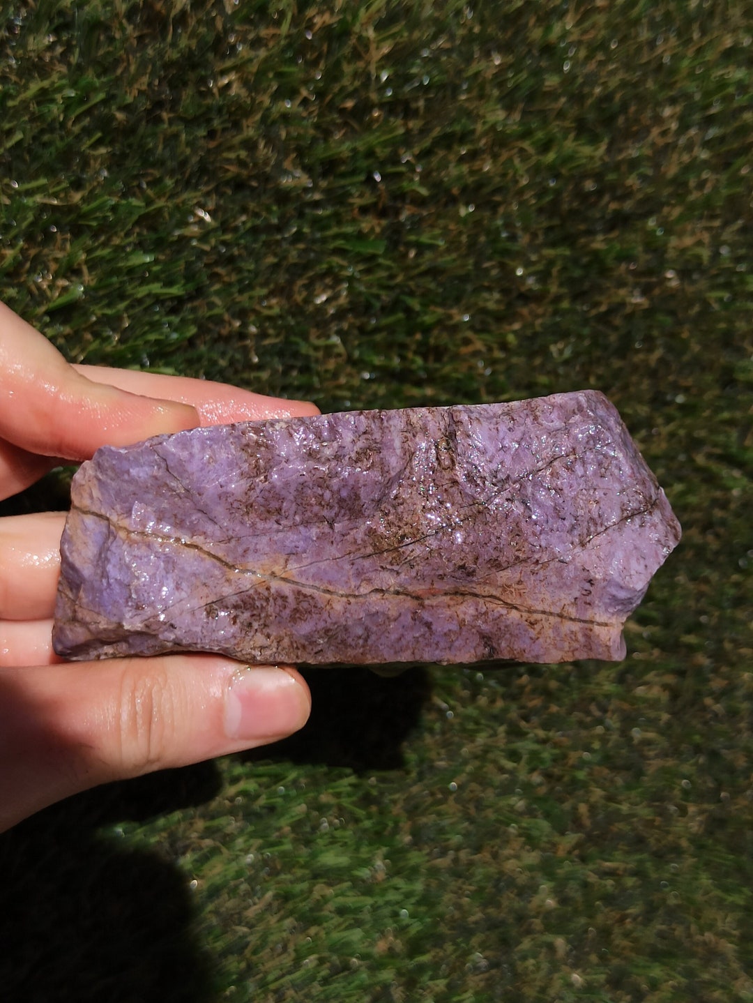 Purple Jade Stone, Unique Turkish Jadeith, Lavender Jade Rock, Custom ...