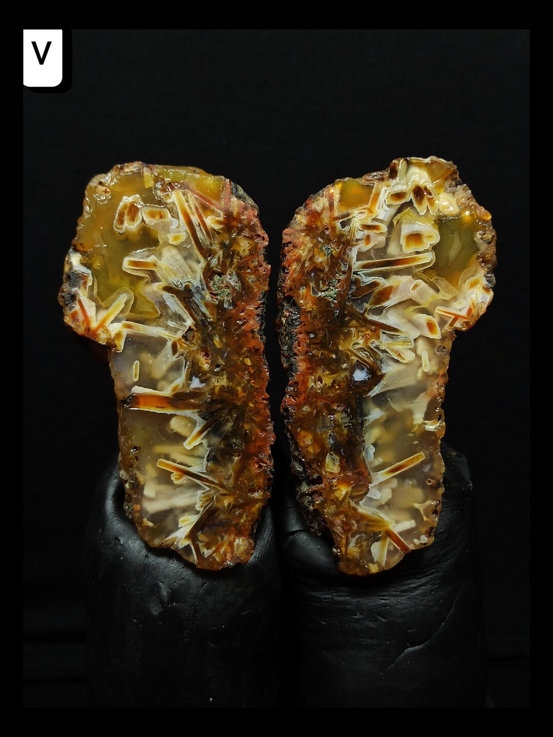 3D View 19 Pieces Turkish Stick Agate, Yellow Stick Agate, Metaphysical ...