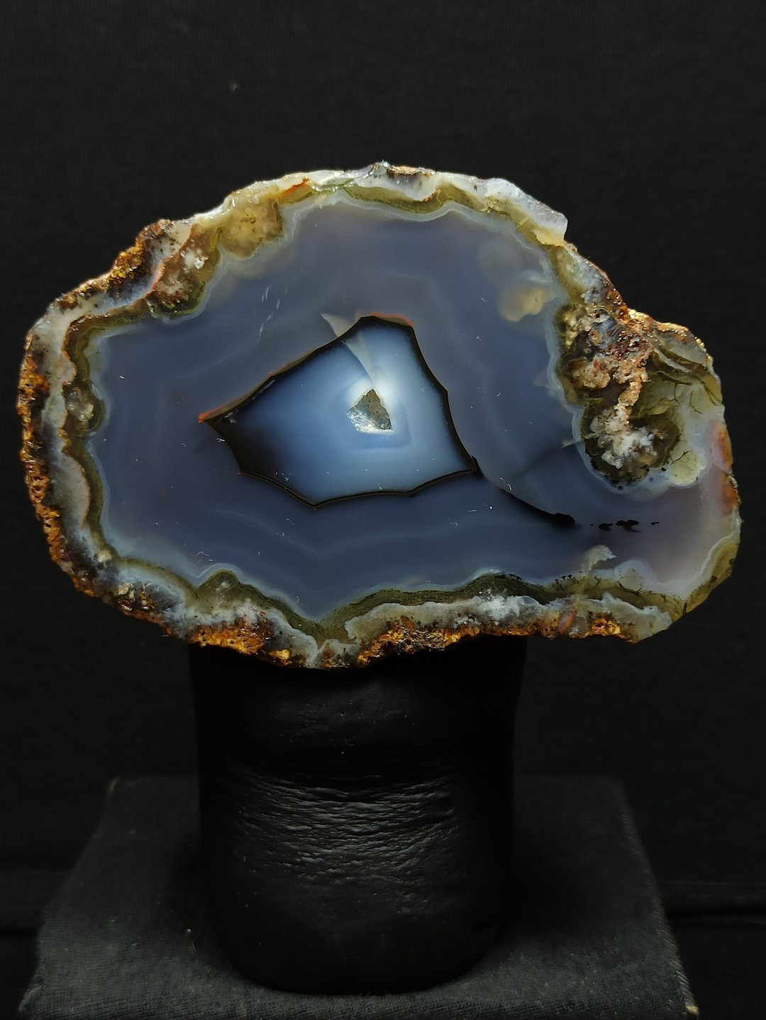 Blue Color and Blue Banded Turkish Agate, Metaphysical Crystals ...