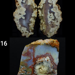 Natural Raw Agate, Moss and Flower Agate, 18 Pieces Agate, Dendritic ...