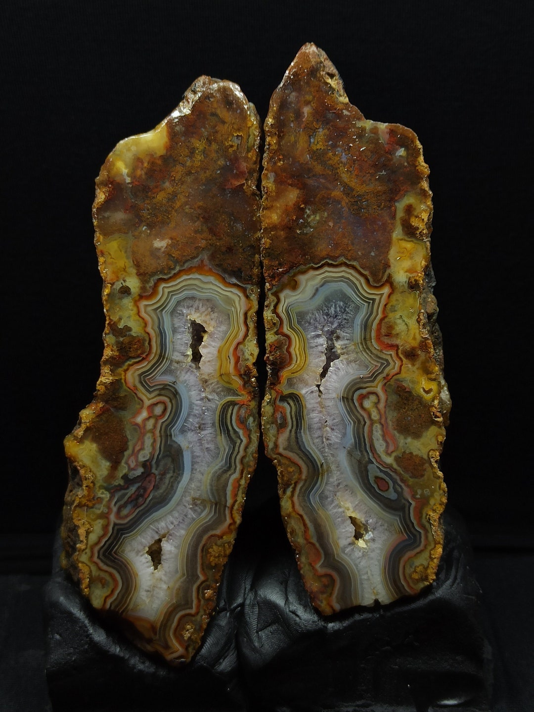 Rare Banded and Amethyst Crystal and Geode, Turkish Agate, Metaphysical ...