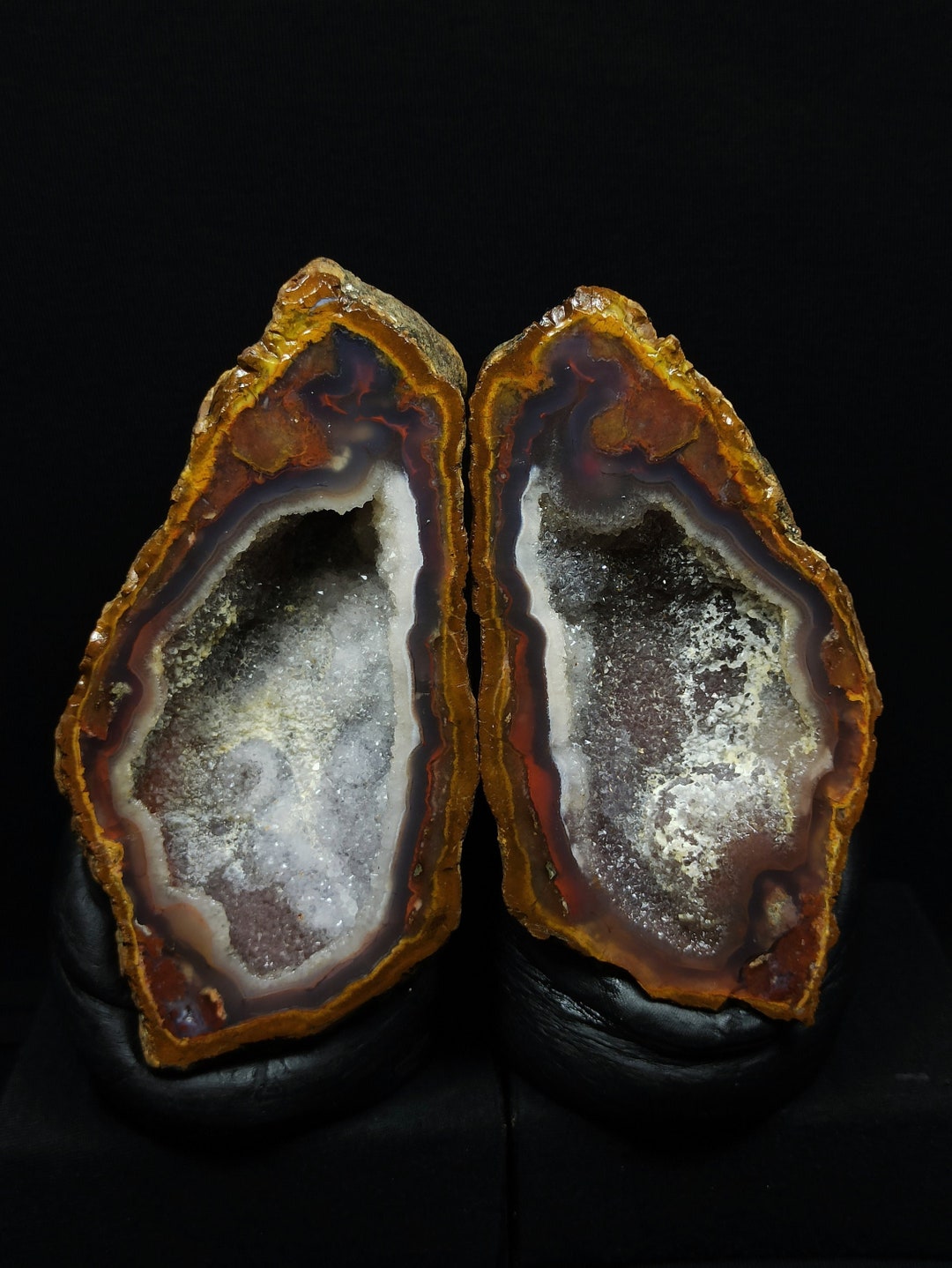 Large Amethyst Crystal Geode, Red and Purple Banded Agate, Tokat ...
