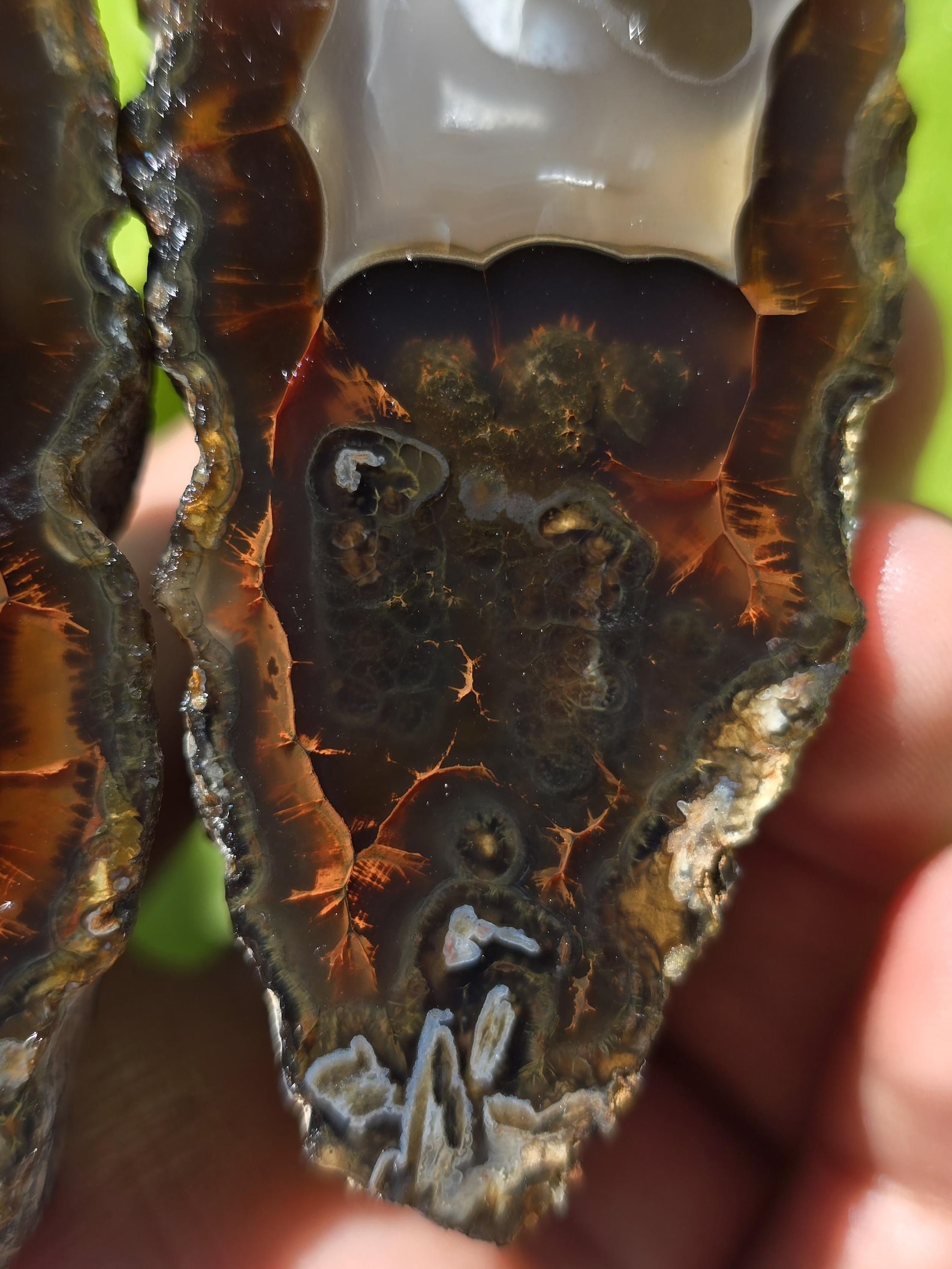 Red Banded and Crystal Agate, Metaphysical Crystals, Polished Agate ...
