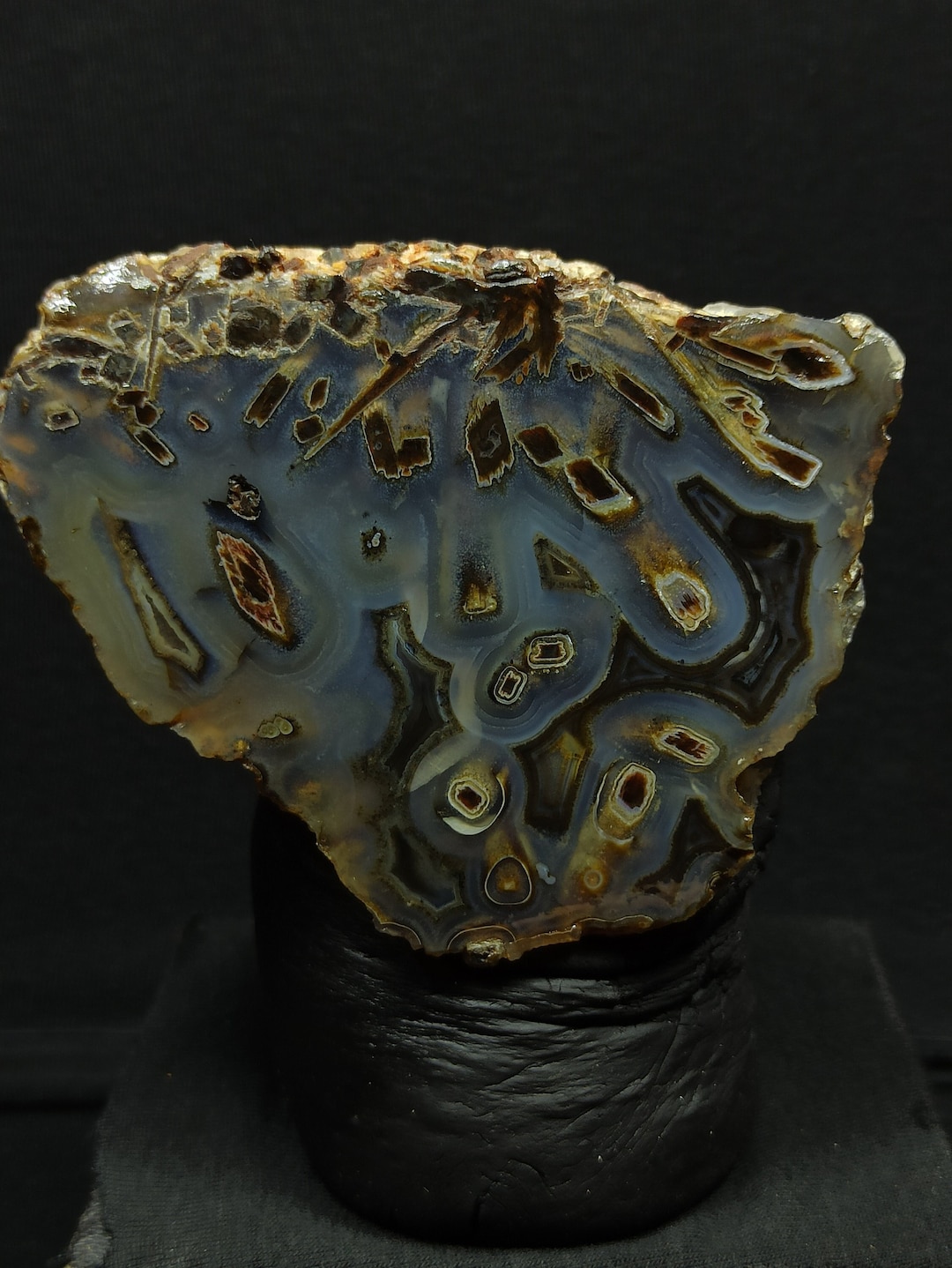 Blue Banded and Stick Agate, Turkish Agate, Metaphysical Crystal ...