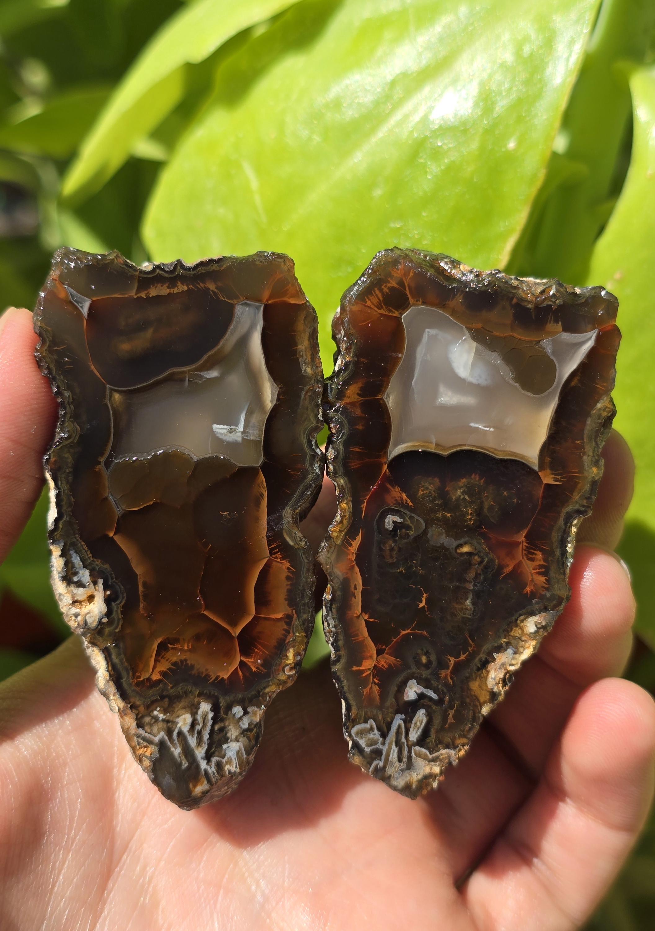 Red Banded and Crystal Agate, Metaphysical Crystals, Polished Agate ...