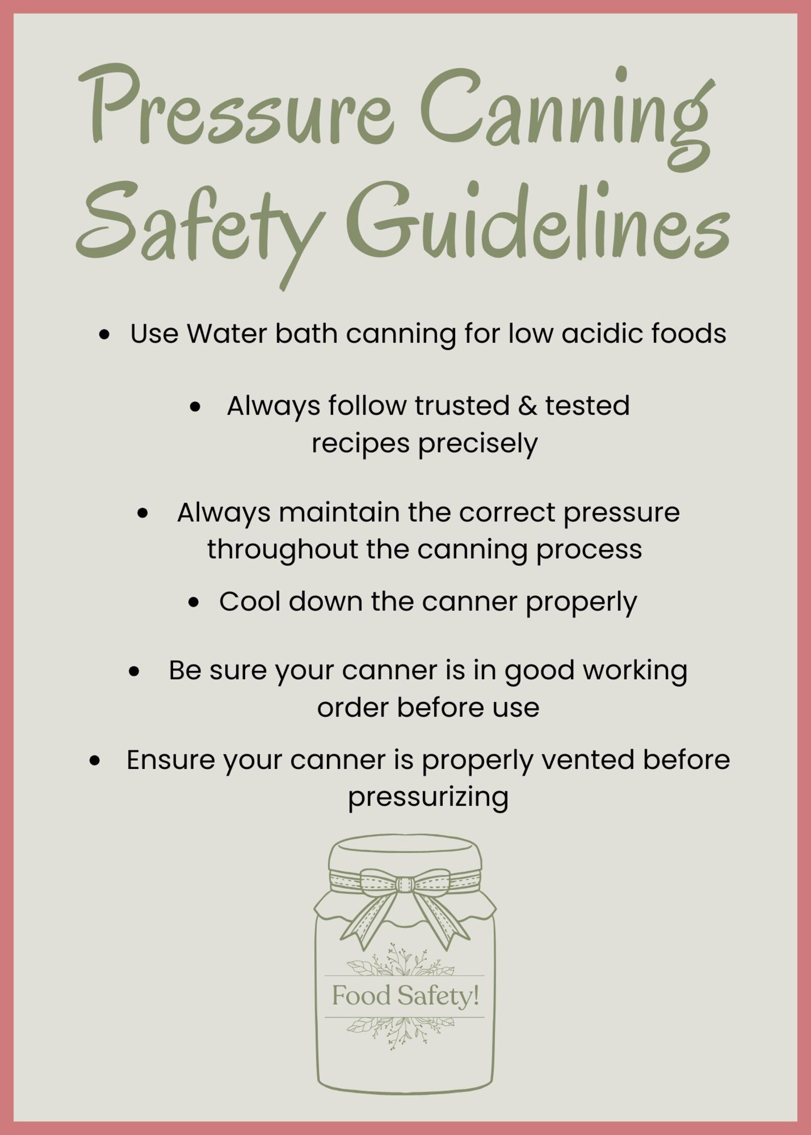 Printable Recipe Book Plus Canning Safety & Measurement Conversions - Etsy