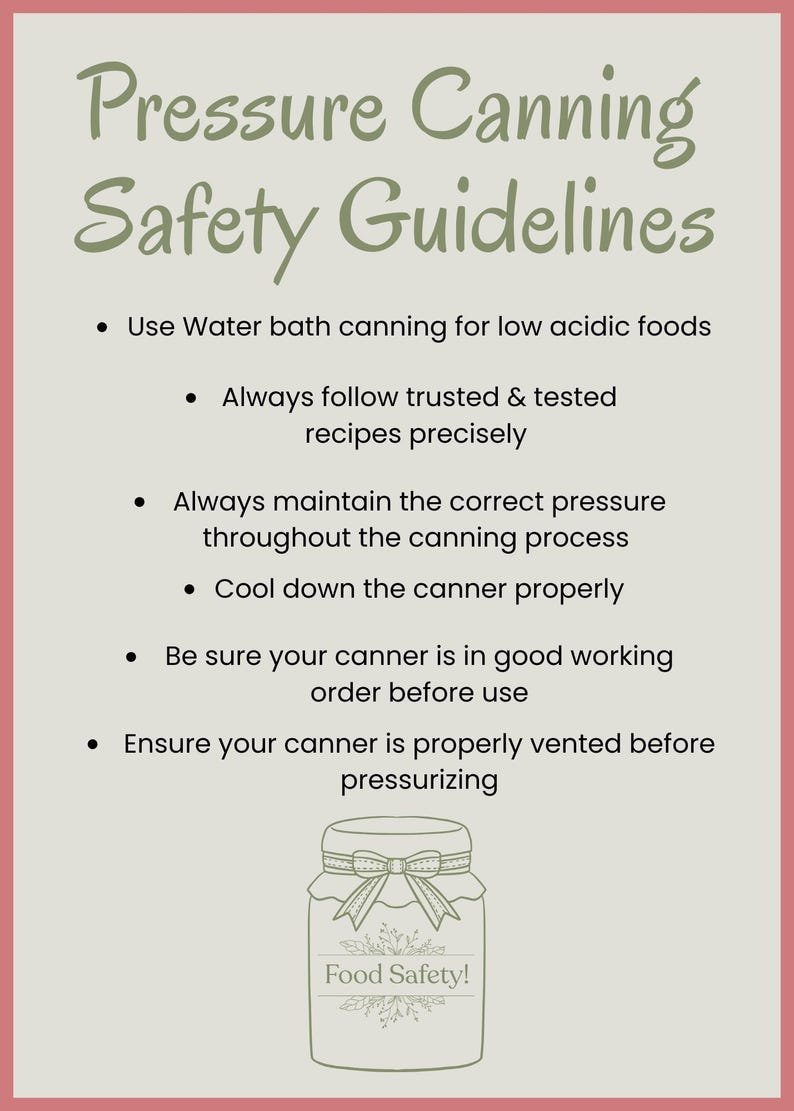Printable Recipe Book Plus Canning Safety & Measurement Conversions - Etsy