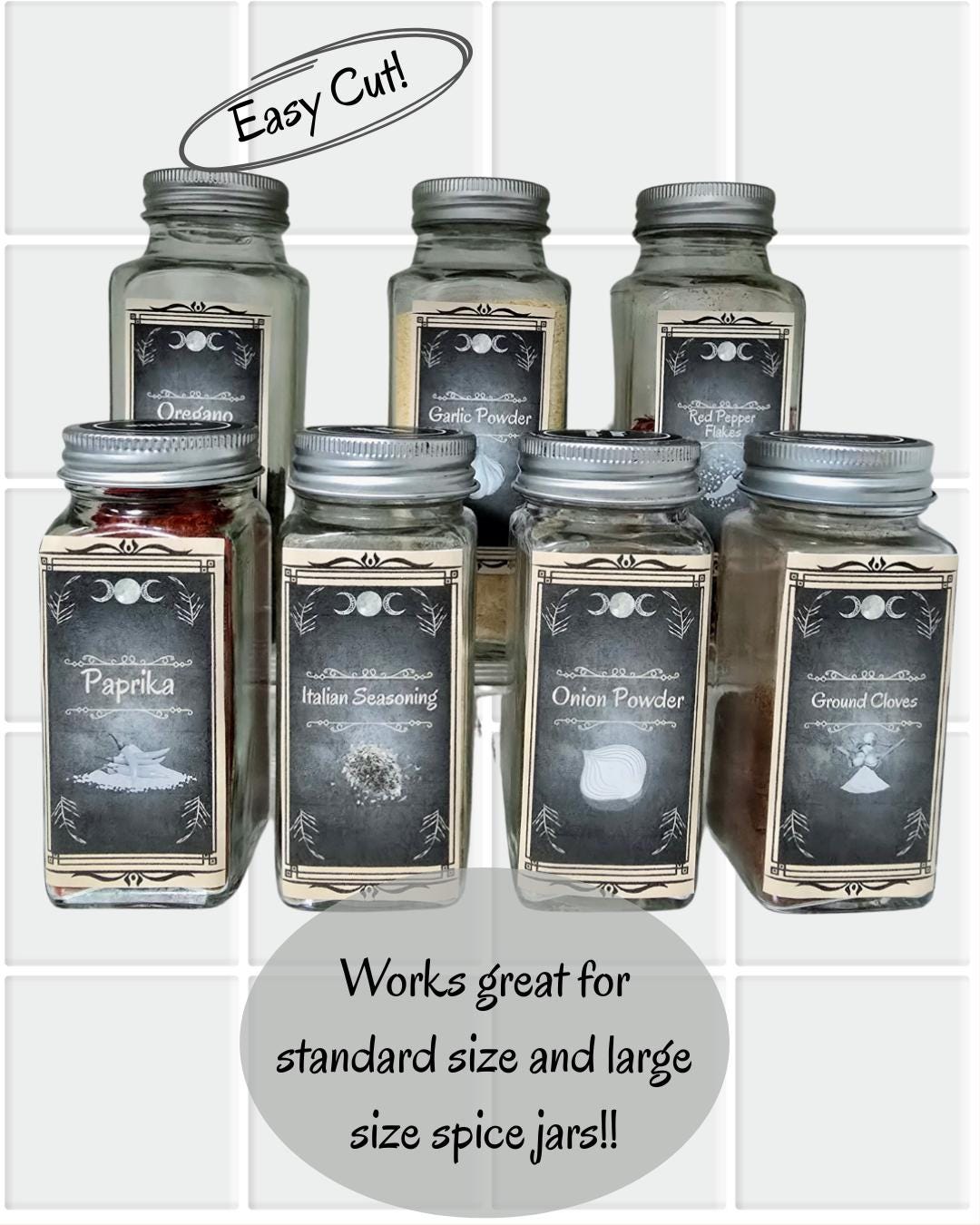 Kitchen Witch Apothecary Labels / Printable Spice Jar Stickers / Herb ...