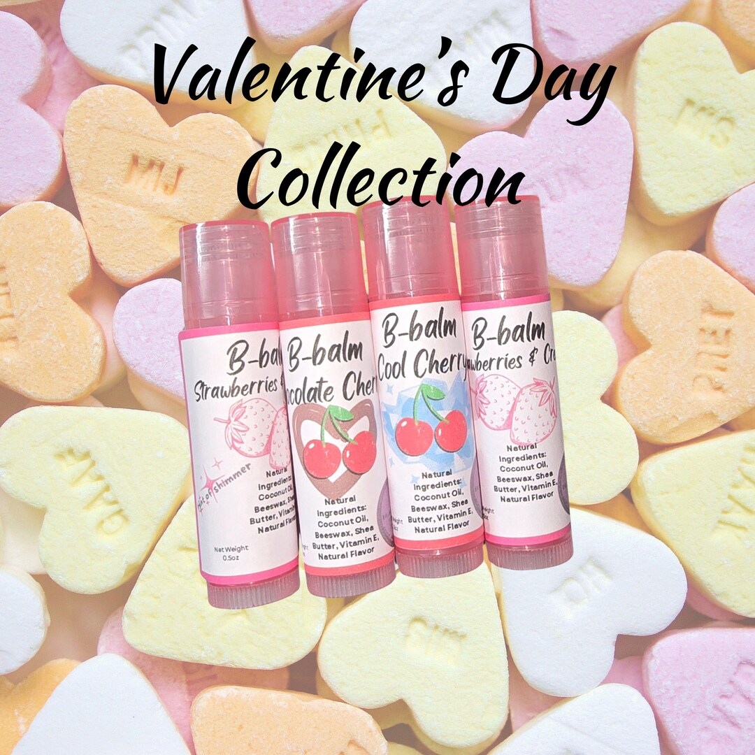 Natural Handmade Lip Balm-valentine's Day Collection - Etsy