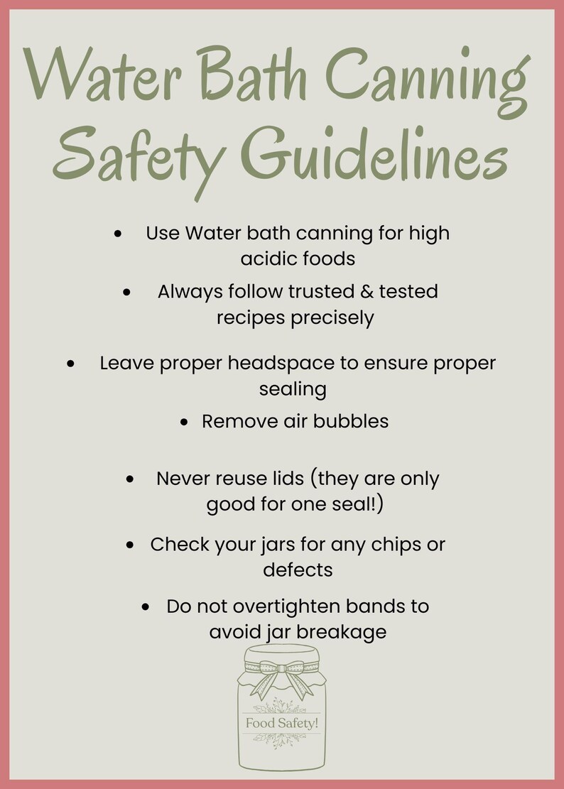 Printable Recipe Book Plus Canning Safety & Measurement Conversions - Etsy