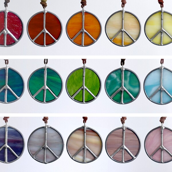 Peace Sign Stained Glass - Etsy