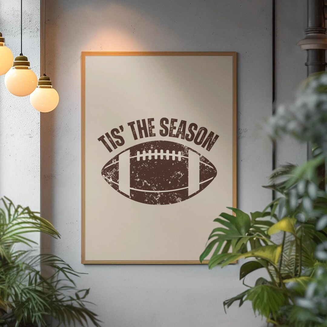 Football Season Print: Trendy Living Room Wall Art (digital Download ...