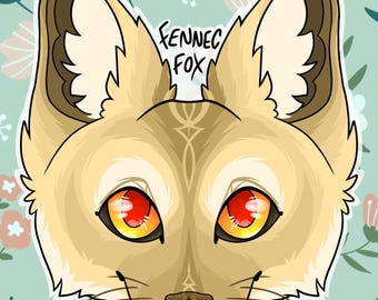 Fennec Fox Therian Mask - Etsy