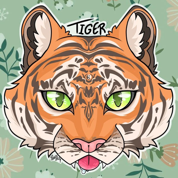 Tiger Therian Mask - Etsy